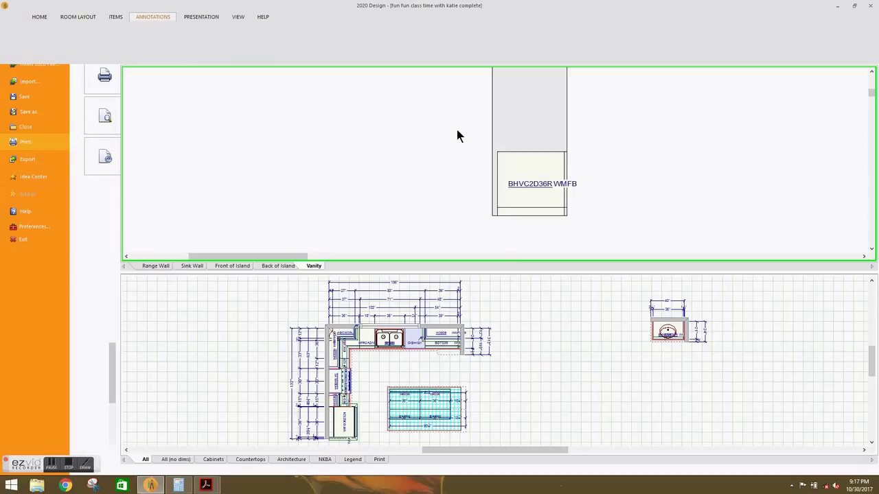 Creating Editing Elevations in 2020 Design