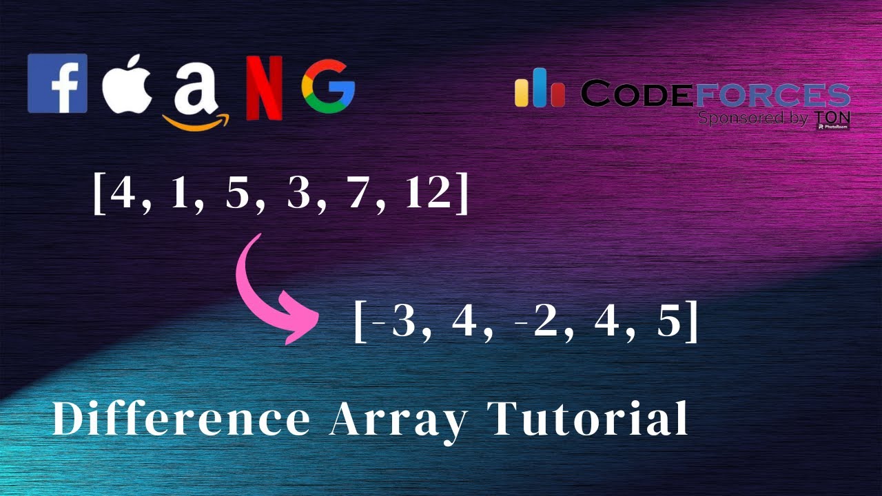 Difference Array Tutorial (Algorithms for FAANG and Codeforces)
