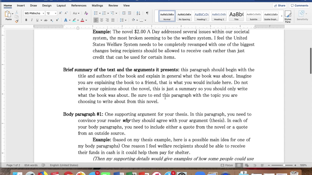 Essay #3 Outline Sample English 101