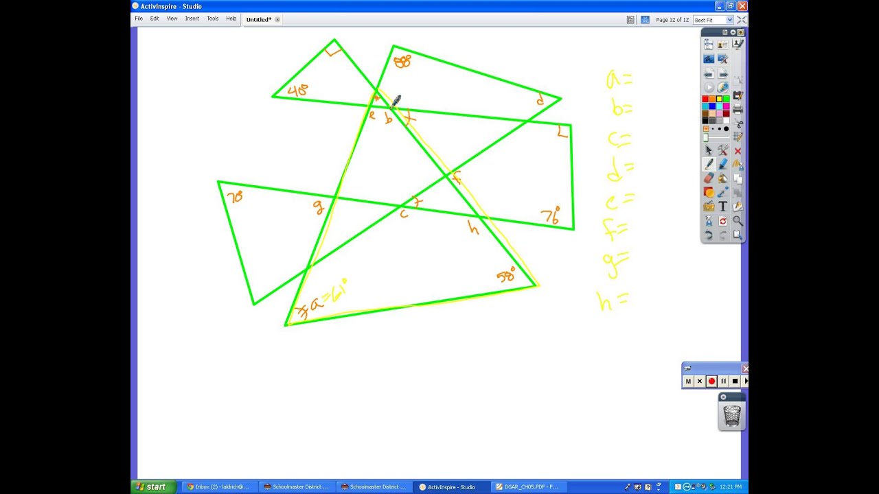 geometry chapter 5 practice test