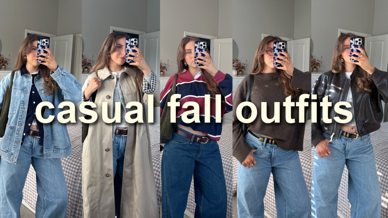 CASUAL FALL OUTFITS 🍂 what I’m wearing this fall! (2025 fall outfit ideas + trends)