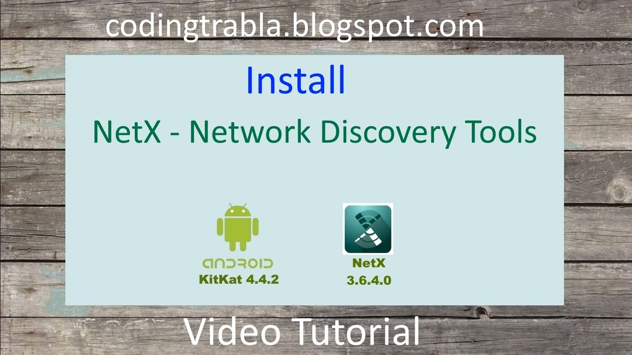 Install NetX on Android - network discovery tools byND