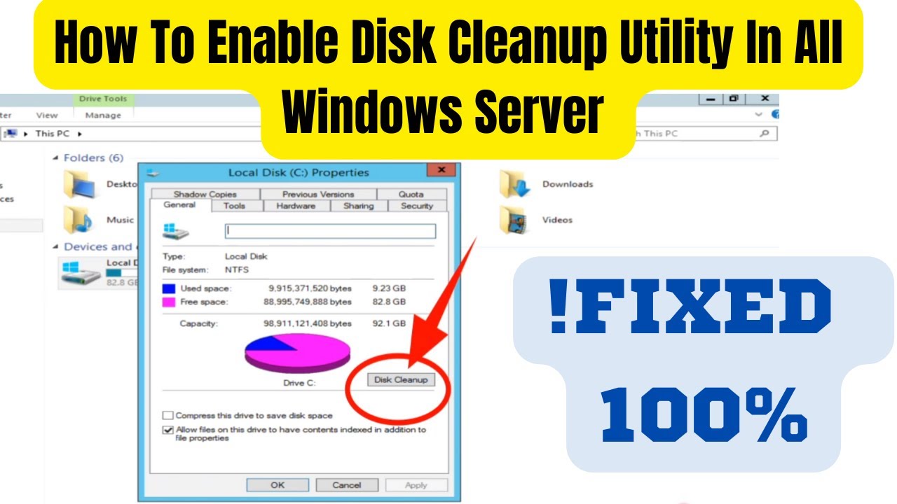 How To Enable Disk Cleanup Utility In Windows Server 2012 R2
