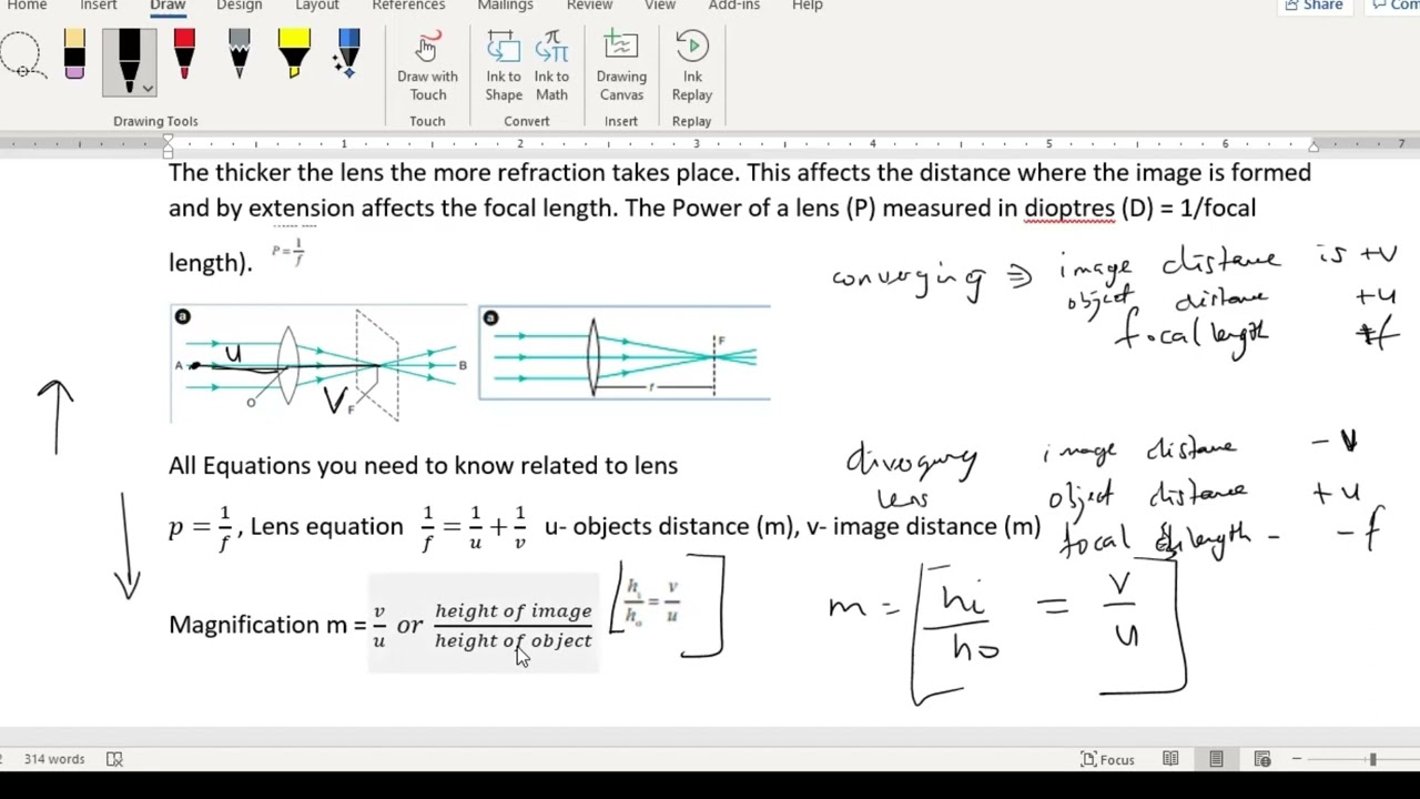 CAPE PHYSICS UNIT 1 Past Paper Questions on Lens, Physics of the Eye, Projectile Motion and Energy