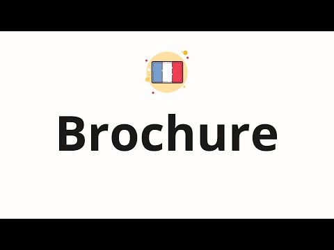 How to pronounce Brochure