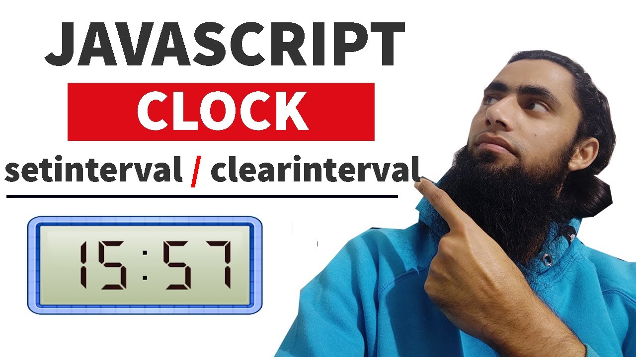 #19 🔥Create a Timer Clock using JavaScript SetInterval & ClearInterval functions | 🏆Excellent Way