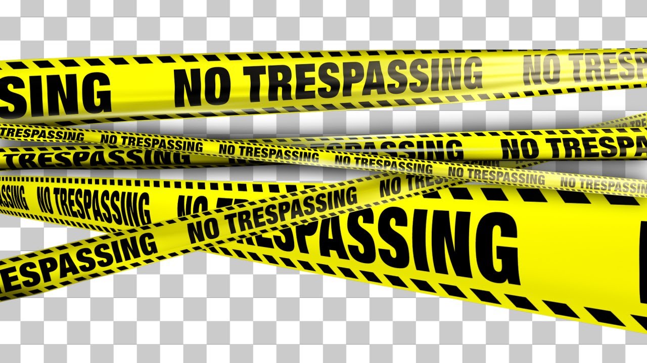 Yellow No Trespassing Boundary Tape - 5 Videos