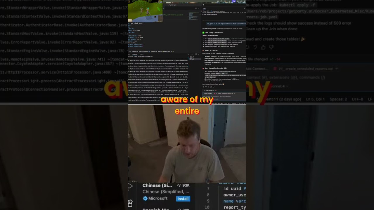 Feeding GitHub Copilot my entire database schema 😅💾 #VibeCoding