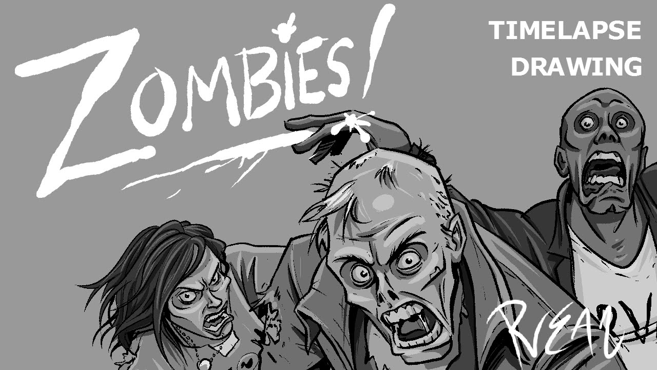 Zombies Time Lapse Drawing