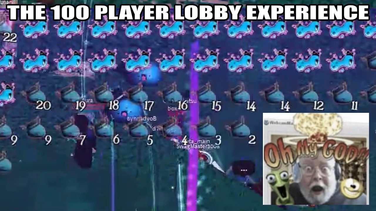 the Nullscape 100 player lobby experience
