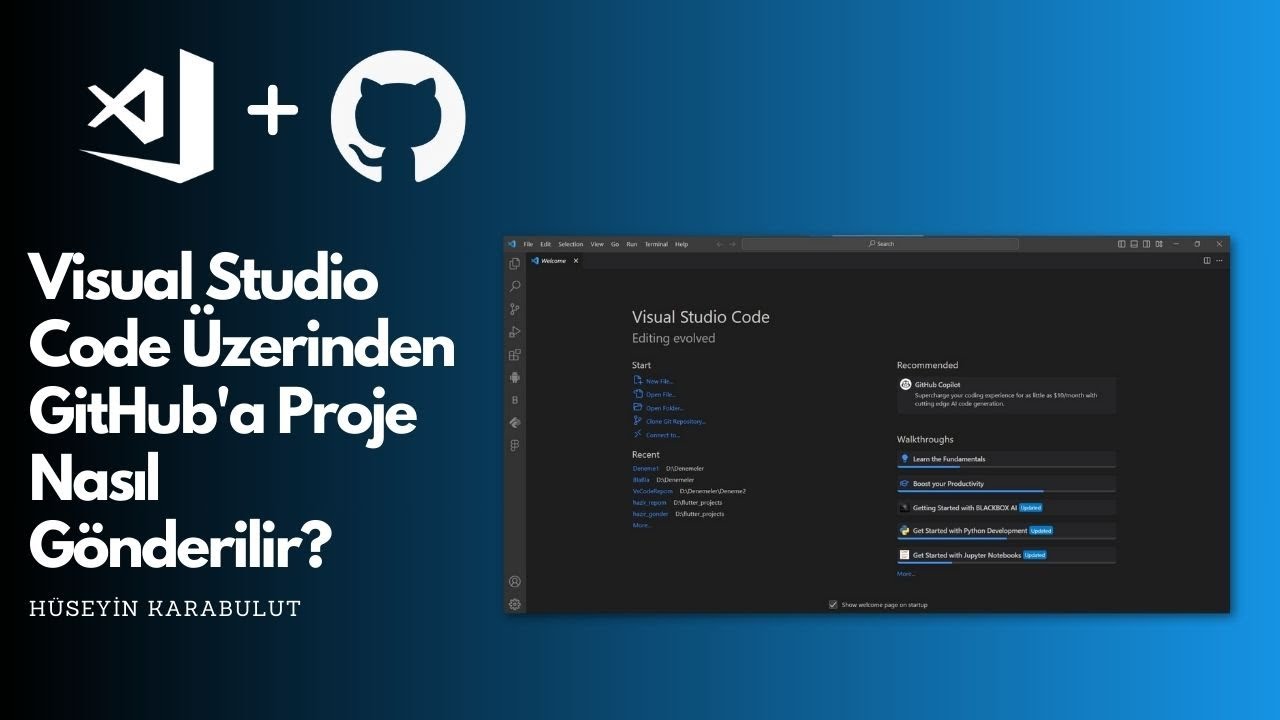 Visual Studio Code Üzerinden GitHub'a Proje Nasıl Gönderilir?