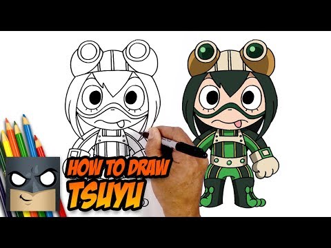 How to Draw Tsuyu | My Hero Academia | Step-by-Step Tutorial | Mable ...