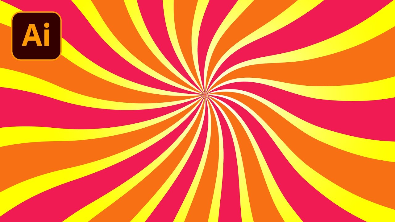 Illustrator Tutorial : Retro Starburst Effect in Adobe illustrator