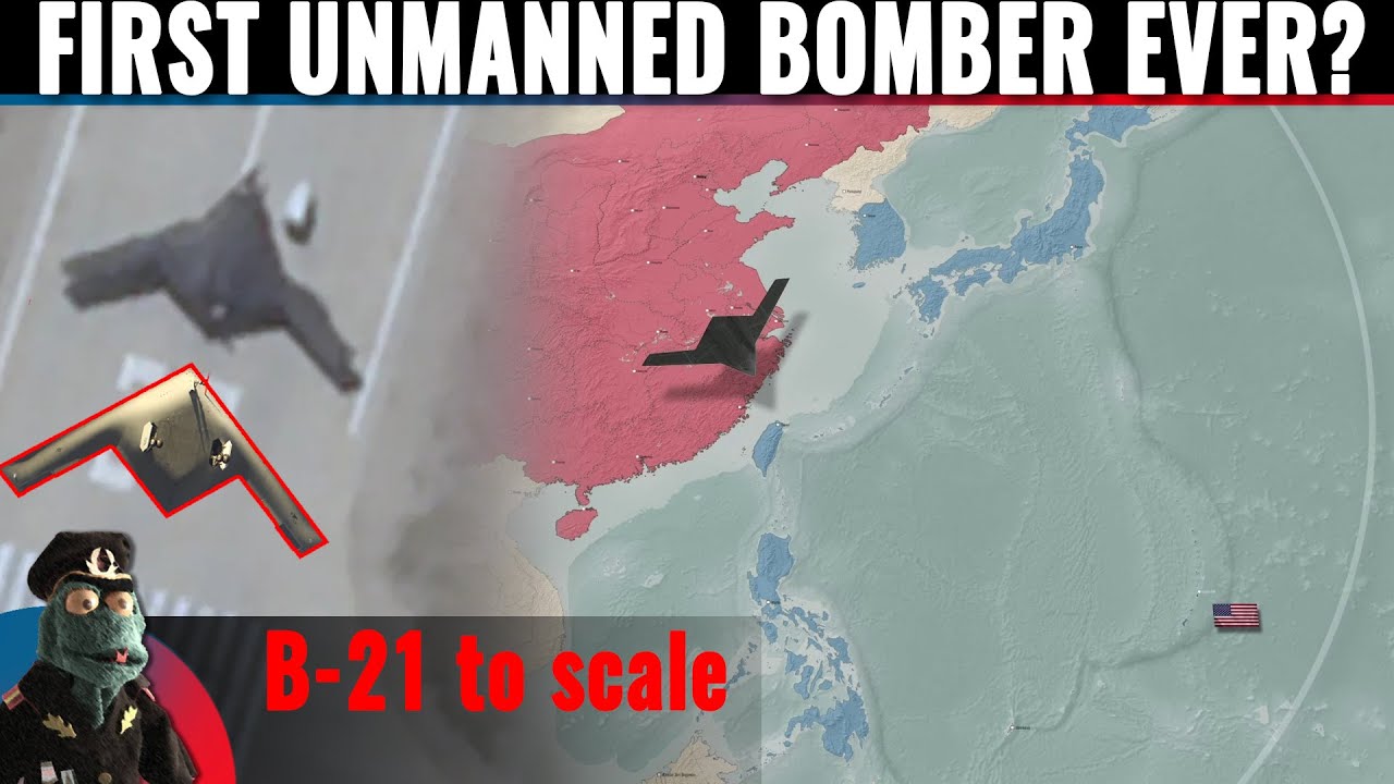 Breaking: B-21 sized stealth bomber drone spotted in China