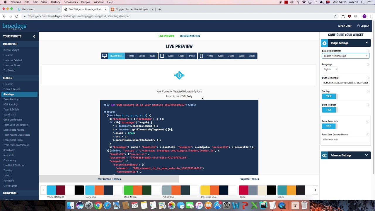 Widget Setup Guide - #3 - Configuring the Widgets