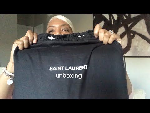 UNBOXING | YSL JAMIE GIANT CARRE RIVE GAUCHE LAMBSKIN BAG