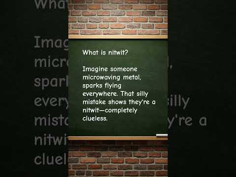 What is nitwit?