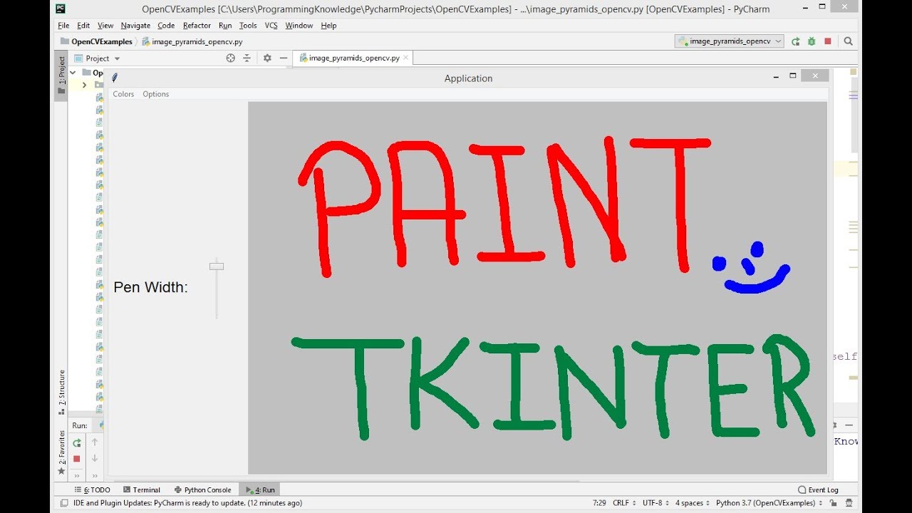 Tkinter Python GUI Tutorial For Beginners - Create Simple Paint Application Using Tkinter