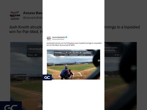 Streamed on GameChanger: Josh Knoth Throws for Patchogue-Medford Varsity Raiders #shorts