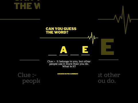 Can You Guess These Words from Their Clues? A Hard Word Game for English Learners