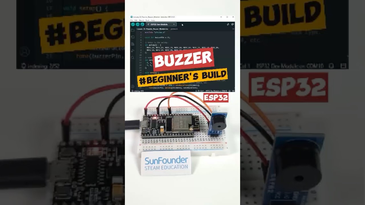 How to Play Melodies on a Passive Buzzer with ESP32