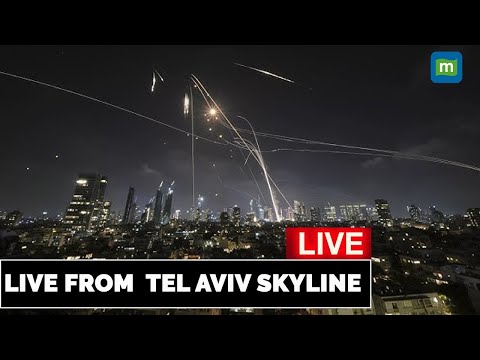 LIVE: Tel Aviv & Jerusalem Skyline View After Iran's Retaliatory Missiles Attack on Israel | N18G