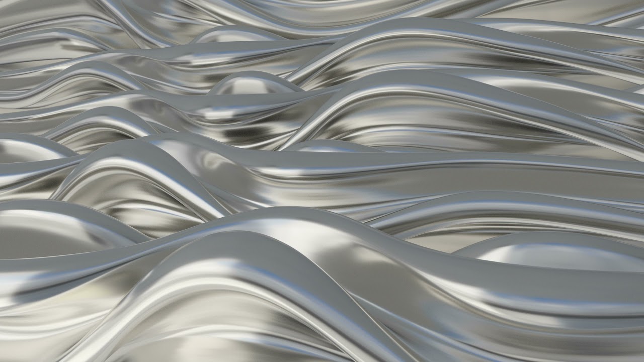 Abstract Silver Waves Looping Motion / Animation Background | FREE Looping Silver Waves Background