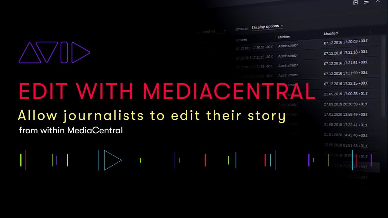 Avid MediaCentral — Edit with MediaCentral