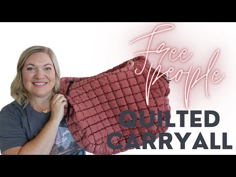 Free People Movement Quilted Carryall Packed as a Diaper Bag