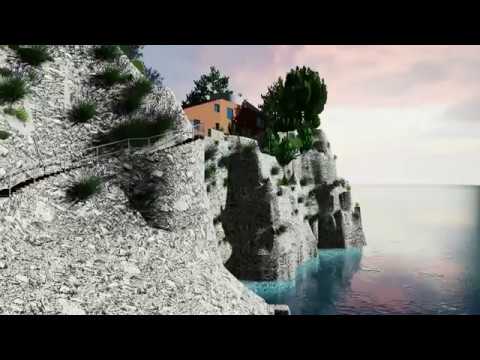 Navigate through the 3D model of "Villa Malaparte" in Capri with #Edificius #BIM #64