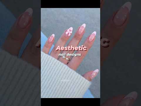 aesthetic nail designs🌿🦋#aesthetic #nails #naildesign