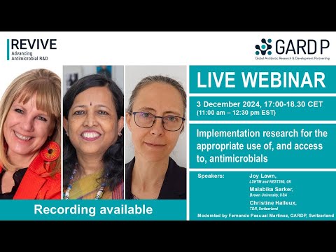 Implementation research for the appropriate use of, and access to, antimicrobials