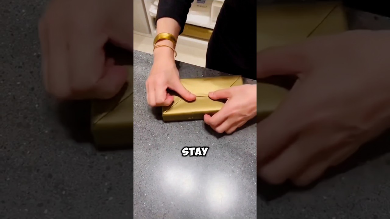This Japanese gift wrapping technique is amazing💯