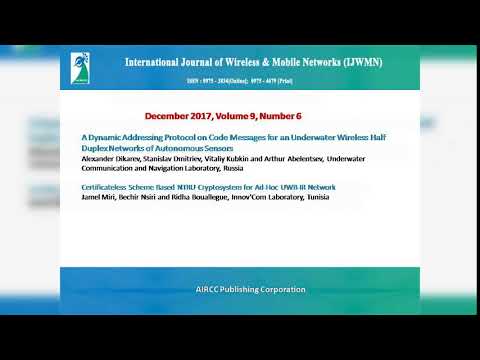 International Journal of Wireless & Mobile Networks (IJWMN)