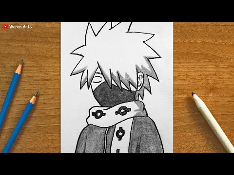 Easy Kakashi Drawing Tutorial || How to Draw Anime for Beginners || Step-by-Step