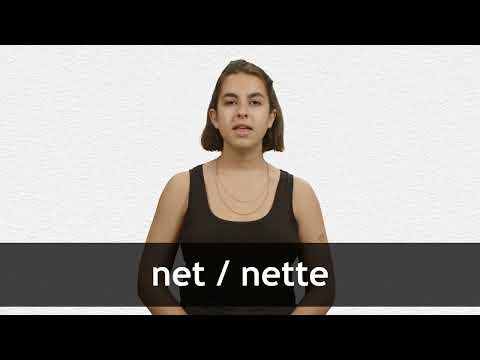 How to pronounce NET / NETTE in French