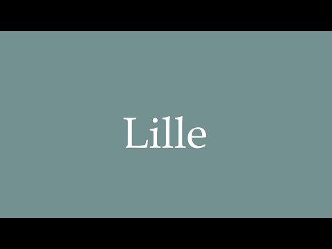 How to pronounce ''Lille'' correctly in French
