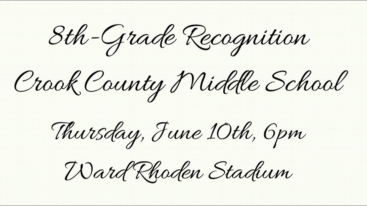 8th-Grade Recognition - Ward Rhoden Stadium