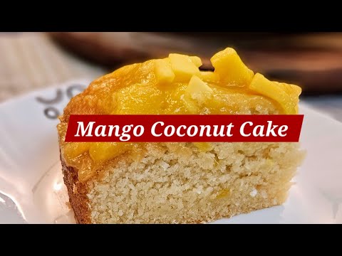 Tropical Mango Coconut Tea Cake #Recipe @poonamipj