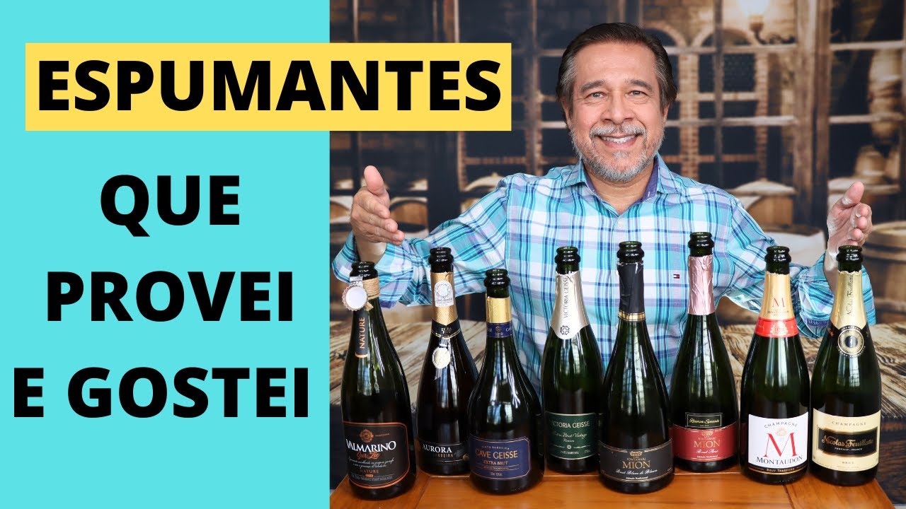 OITO ESPUMANTES QUE PROVEI E GOSTEI.