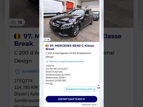 "Schnäppchenjagd: Mercedes Benz Auktion mit Sofortkauf-Option bis zu 50% günstiger!"?