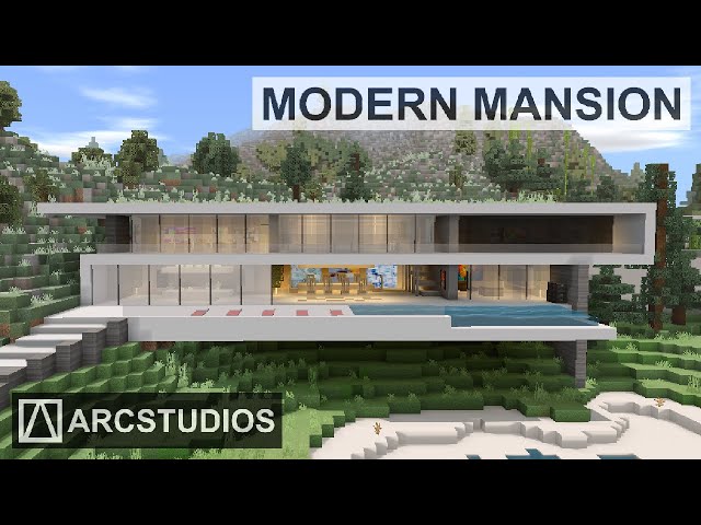 Modern Mansion 1 - Mountainside House Minecraft Map
