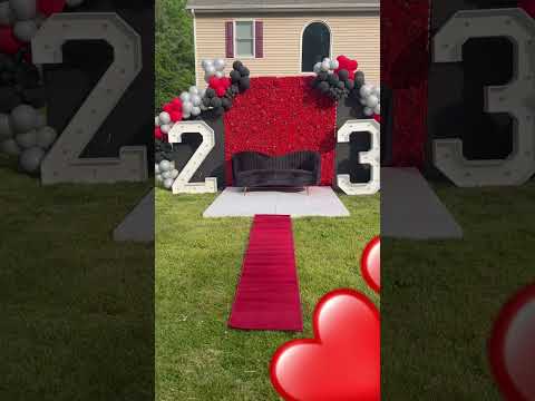 Prom send off setup!! CT #SHEhasit party rentals and events. #love