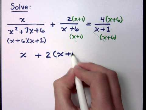 Solving Rational Equations, in Depth - Expii