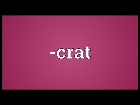 -crat Meaning