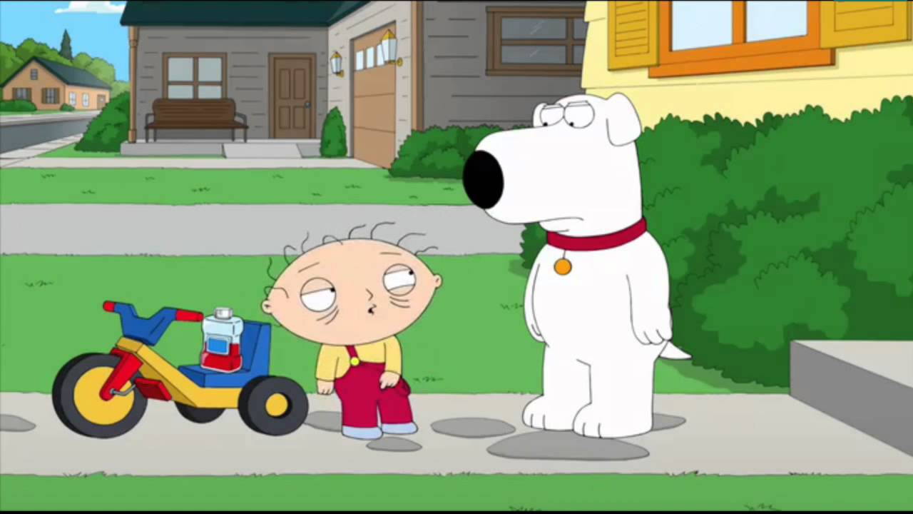 Stewie drunk driving and dancing