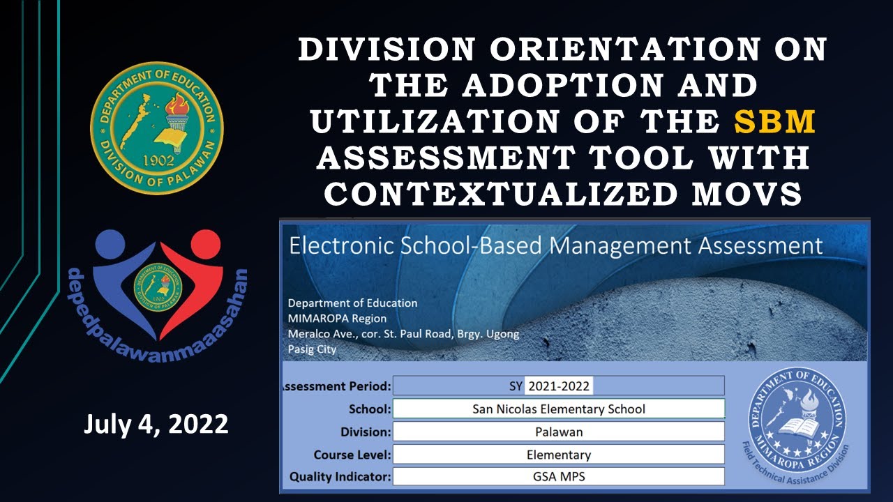 Orientation on the Adoption and Utilization of the SBM Assessment Tool with Contextualized MOVs-II