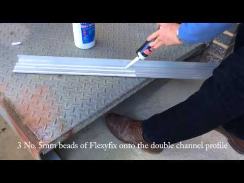 How to fix a stair nosing onto an external metal step