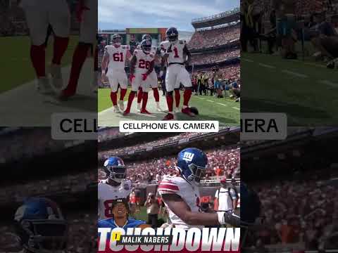 Both angles of Malik's TD 👀 #shorts #giants #maliknabers #highlights #nfl