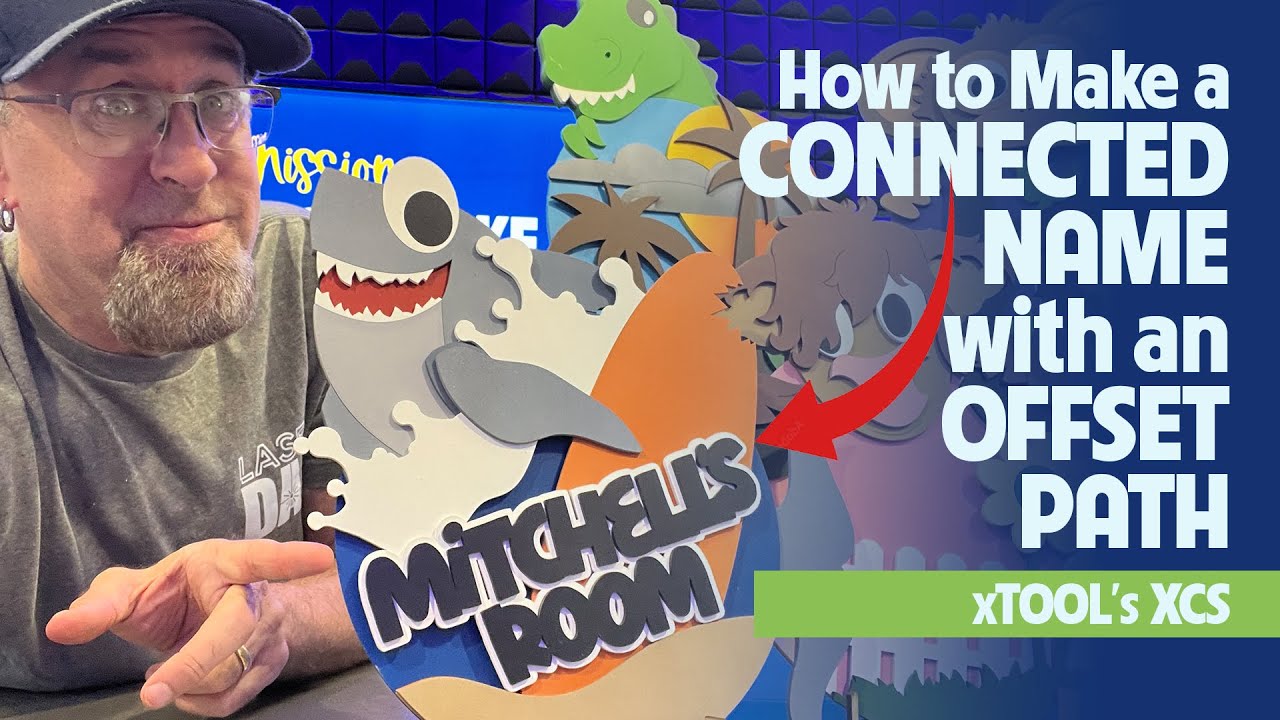 How to Make Connected Text with an Offset Path Using xTool's XCS